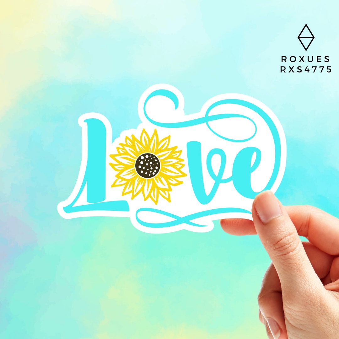 Love Sticker, Vinyl Sticker, Laptop Sticker, MacBook Decal, Water ...