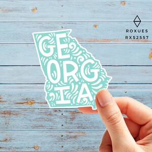 GEORGIA State VINYL STICKER, Stickers for Laptop, Laptop Decals ...