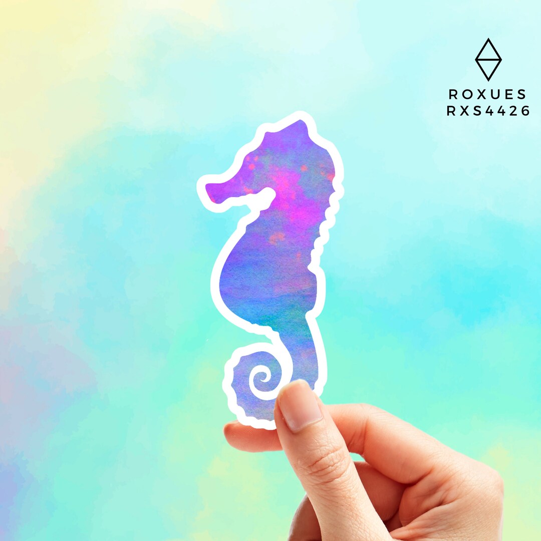 Seahorse Sticker Ocean Sticker Water Bottle Sticker Laptop Sticker ...