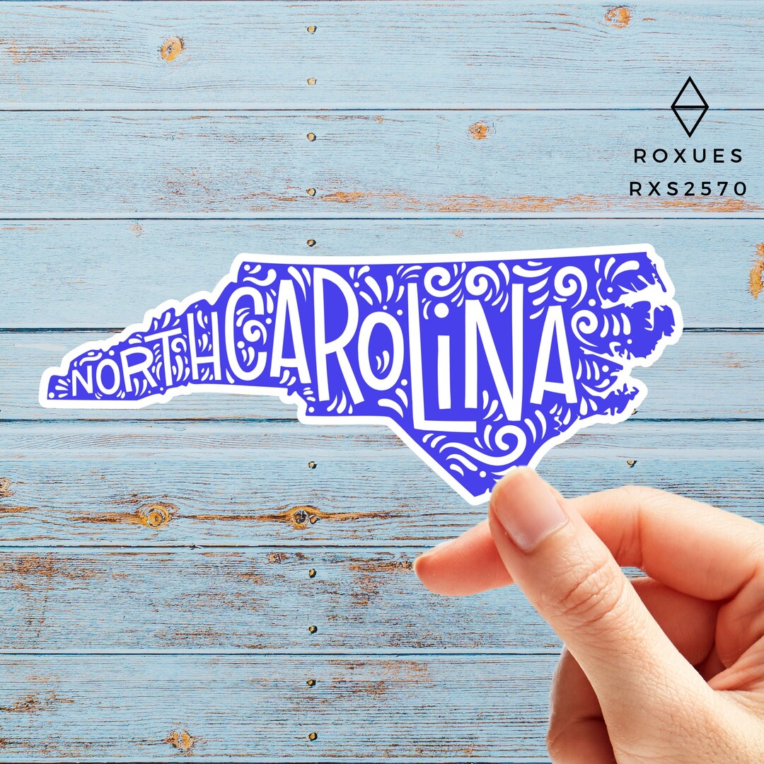 North Carolina State Sticker North Carolina Pride North Carolina ...