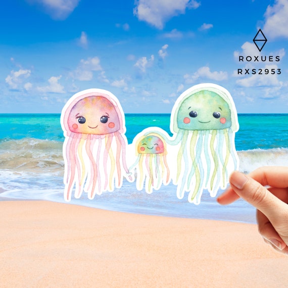 Ocean Sticker Water Bottle Sticker Laptop Sticker Beach | Etsy