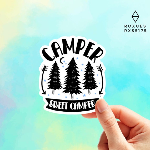 Camper Sweet Camper Sticker Adventure Sticker Travel Sticker | Etsy