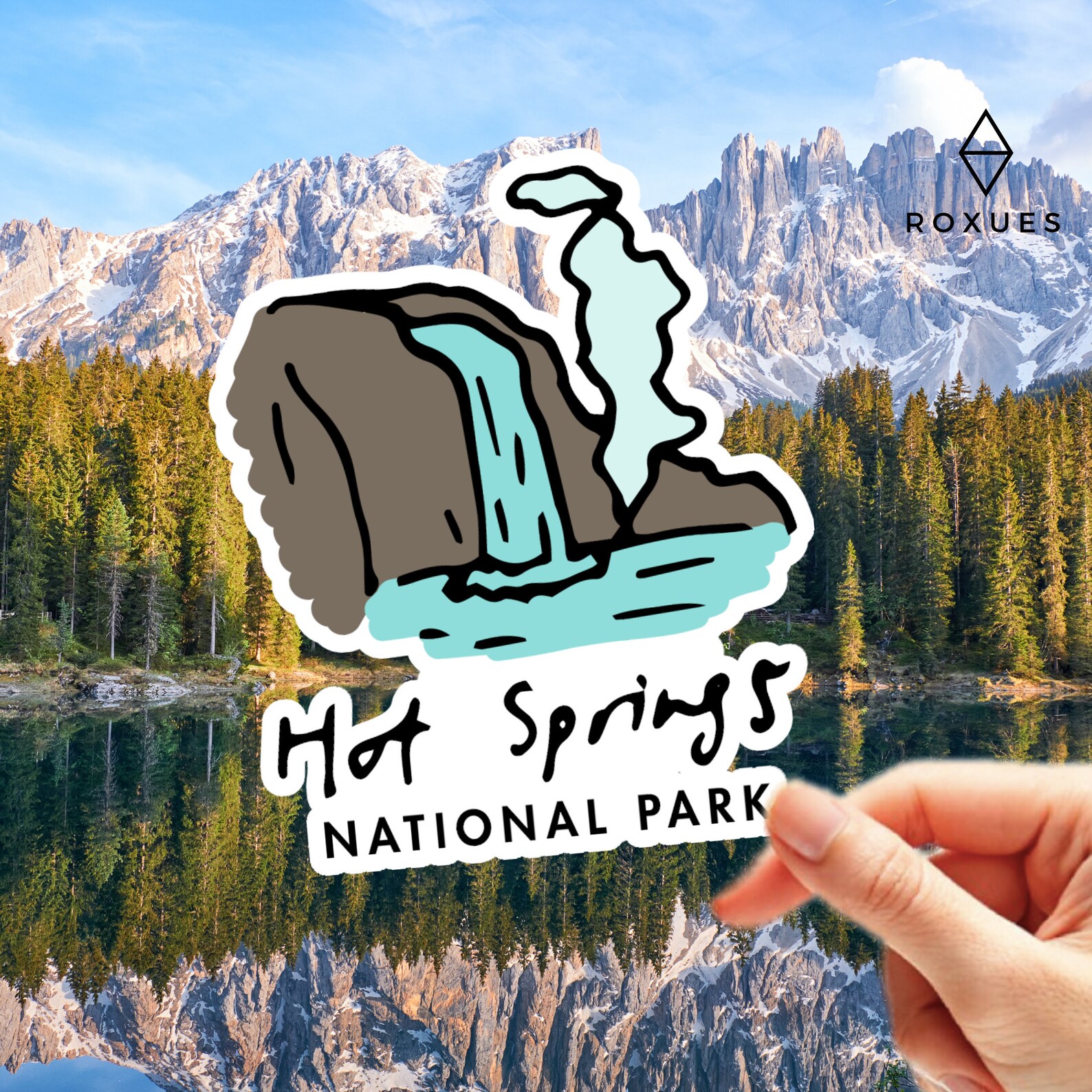 Hot Springs National Park VINYL STICKER Stickers for Laptop - Etsy