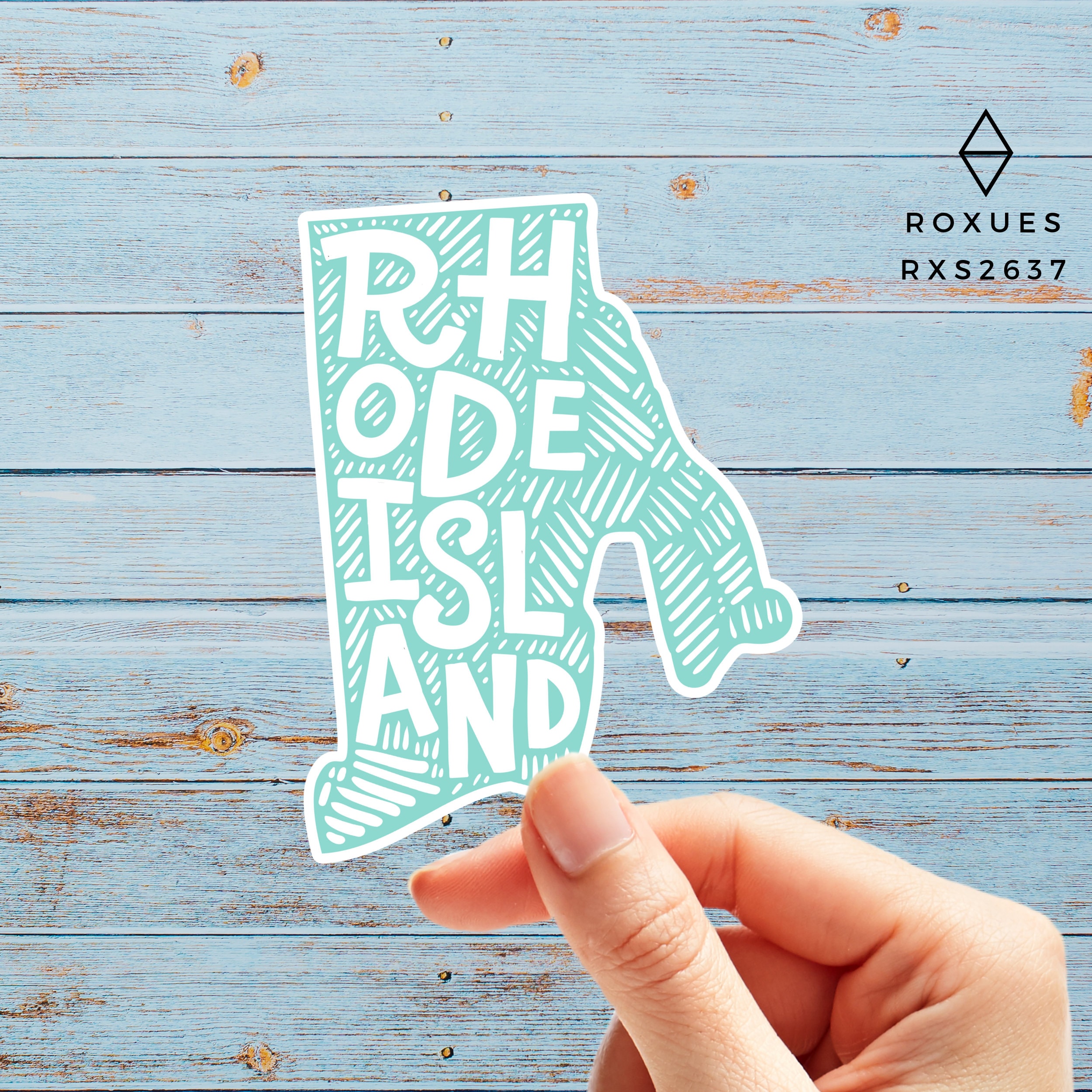 Rhode Island State Sticker Rhode Island Pride Rhode Island | Etsy