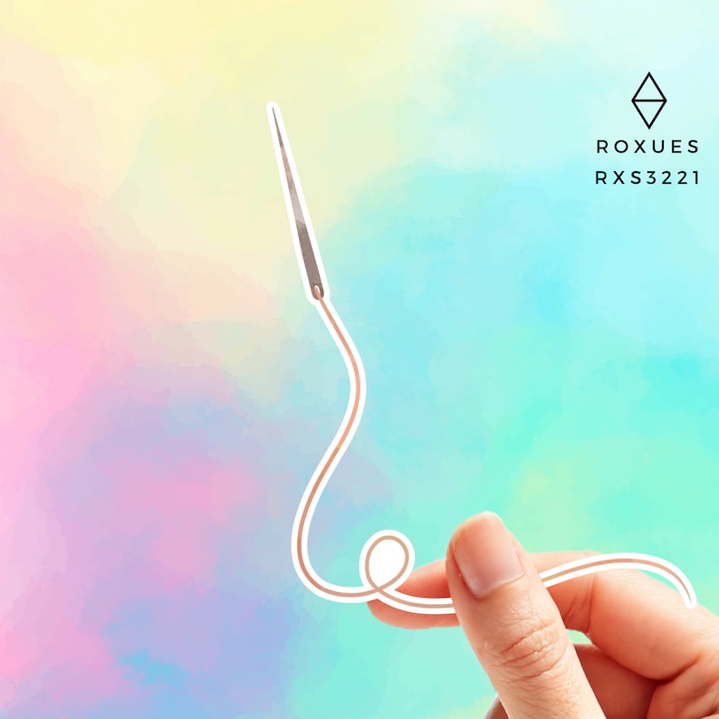 Needle and Thread Sticker Needle Sticker Sewing Craft Vinyl - Etsy