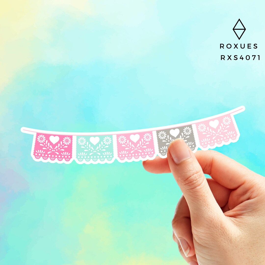 Papel Picado Sticker, Mexican Sticker, Mexico Sticker, Mexican Phrases ...