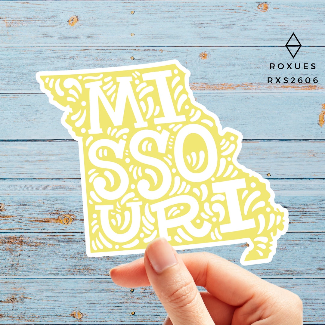 Missouri State Sticker Missouri Pride Missouri Outline Travel Sticker ...