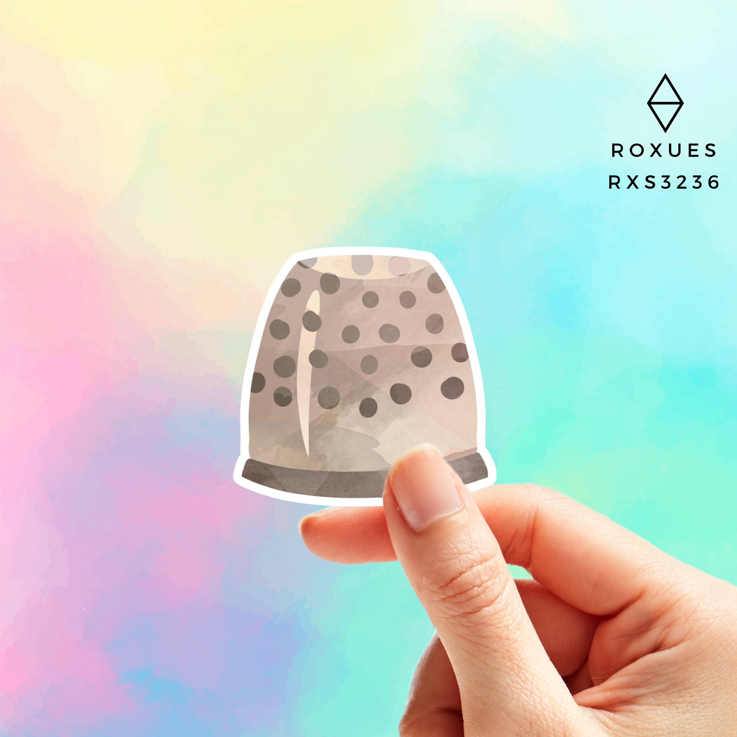 Thimble Sticker Needle Sticker Sewing Craft Vinyl Decal Sewing - Etsy