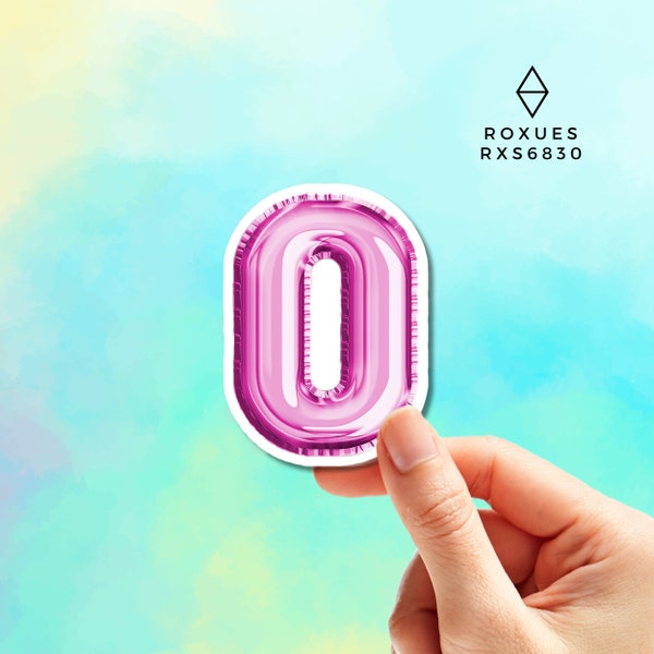 Number Balloon Stickers - Etsy