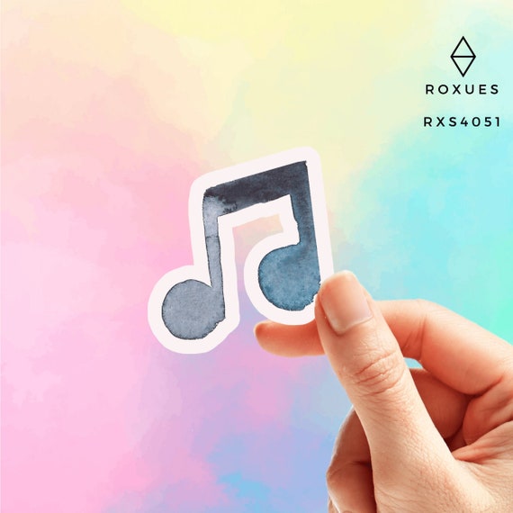 Music Note sticker I love music music instrument water | Etsy