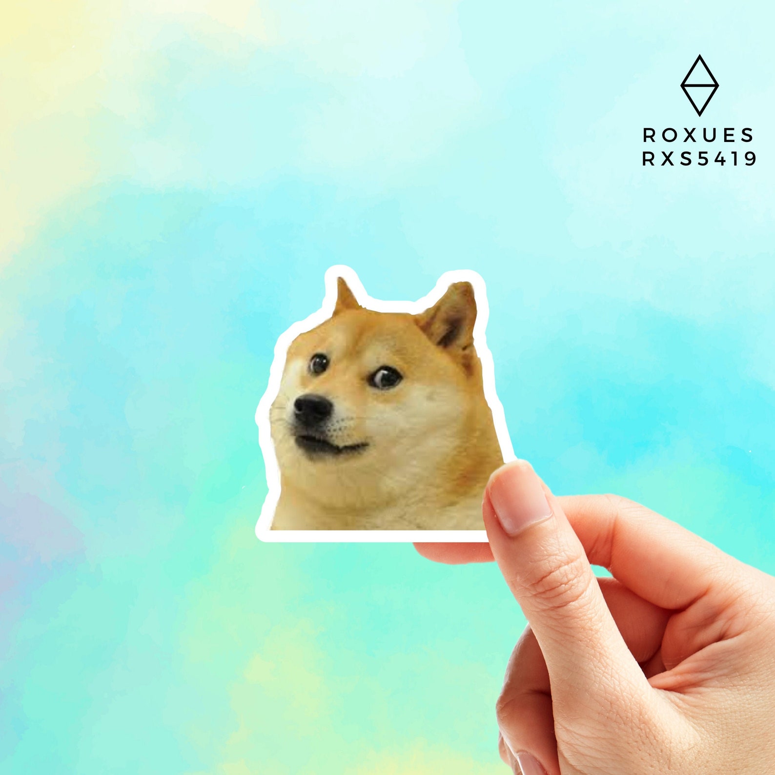 Doge Meme Sticker Meme Sticker Vinyl Sticker Laptop - Etsy