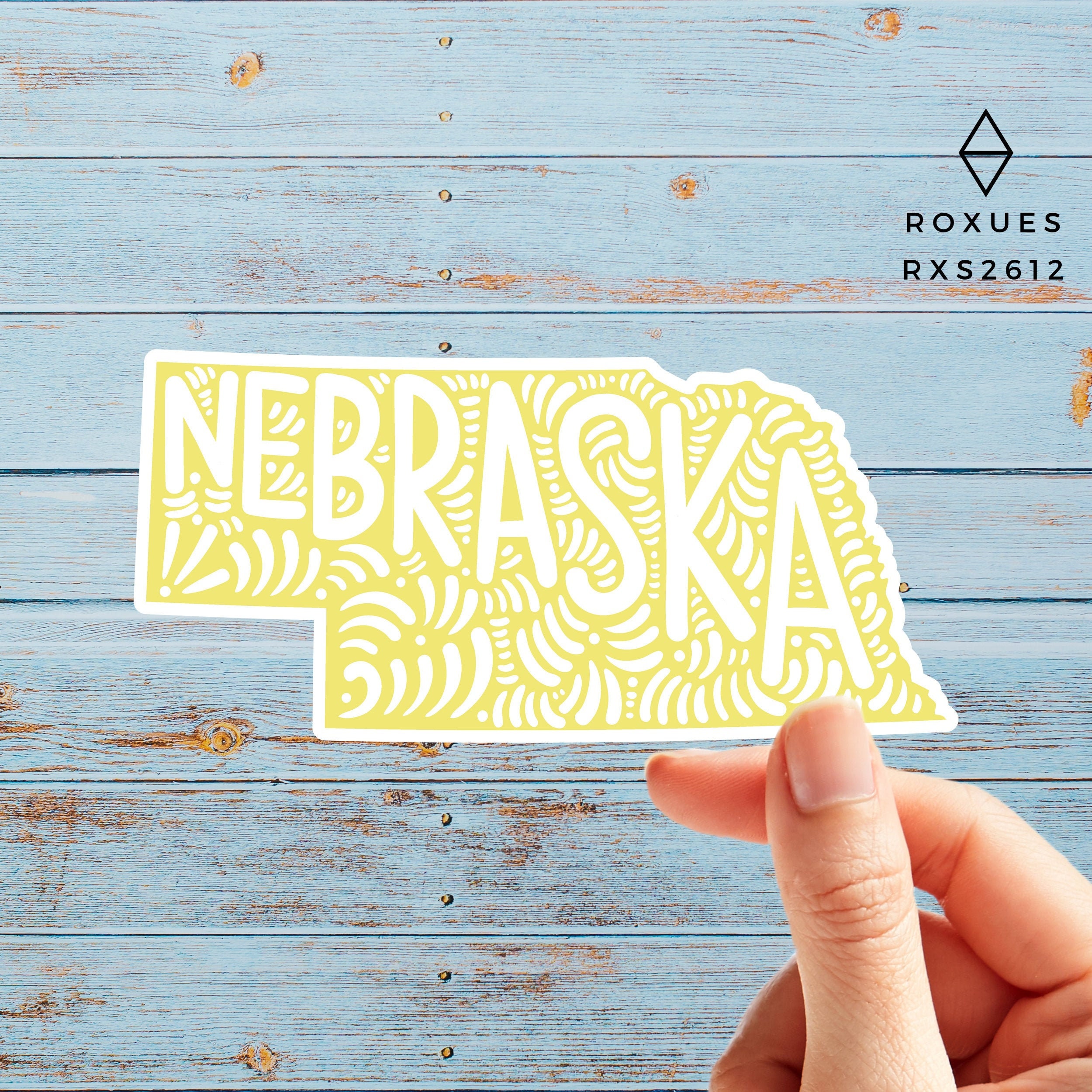 Nebraska State Sticker | Nebraska Pride | Nebraska State | Travel ...