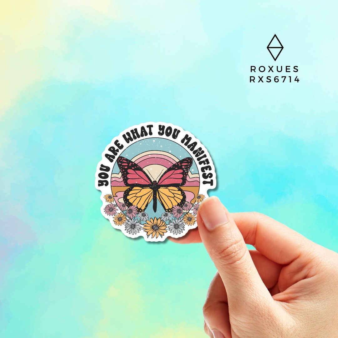 You Are What You Manifest Sticker, MacBook Decal, Laptop Stickers ...