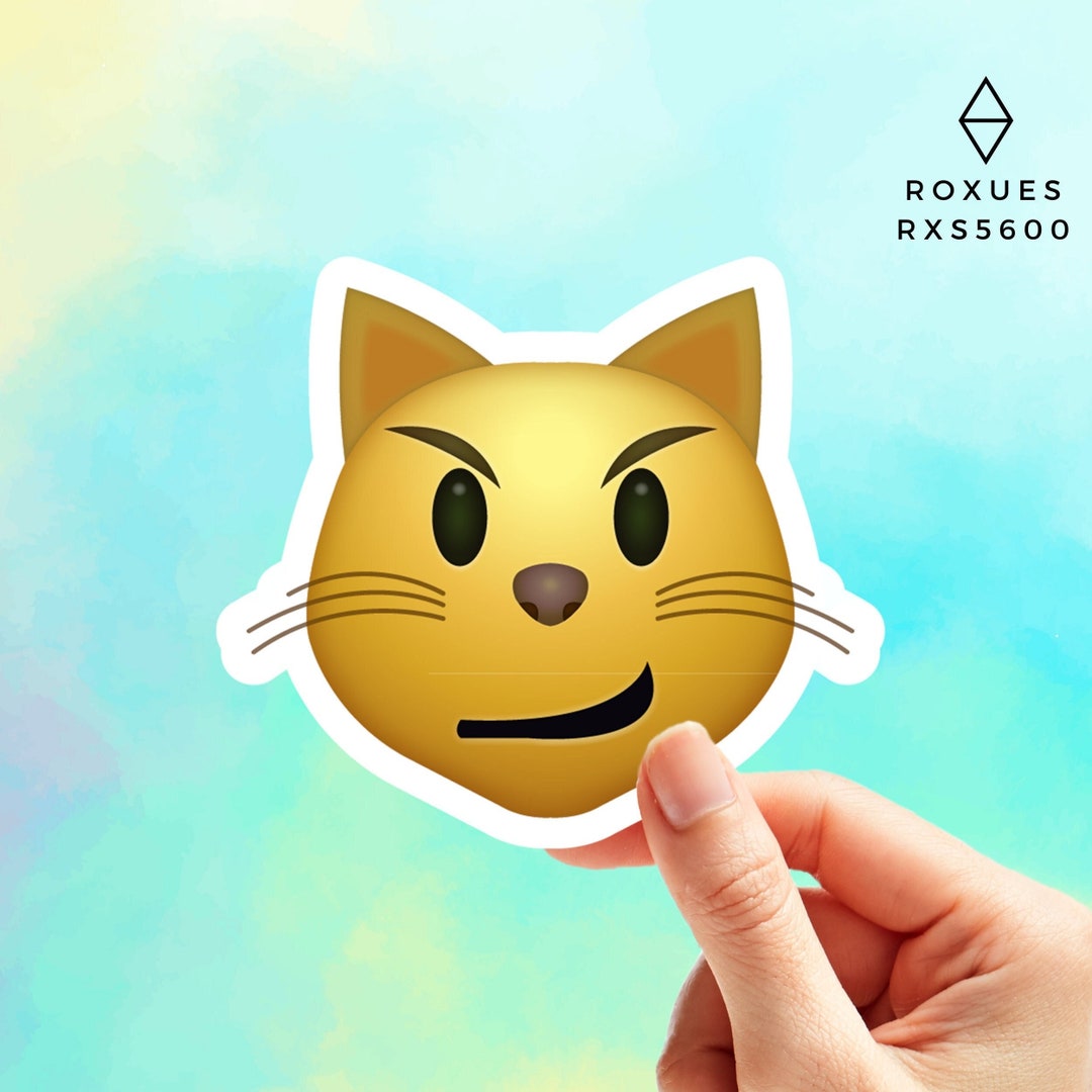 Smirk Cat Emoji Sticker, Emoji Faces, Cool Stickers, Whatsapp Emojis ...
