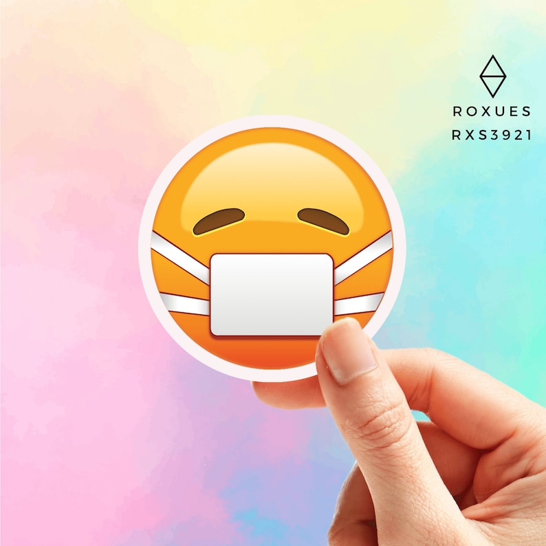Sick Emoji Sticker Emoji Faces Cool Stickers Whatsapp - Etsy