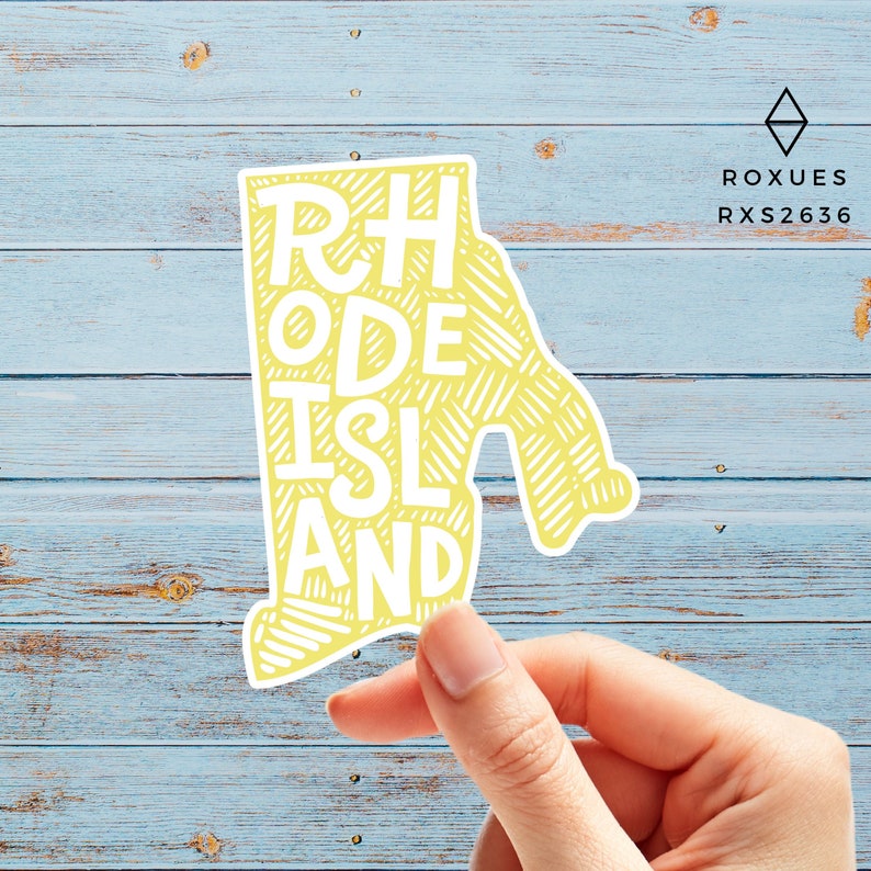 Rhode Island State Sticker Rhode Island Pride Rhode Island | Etsy