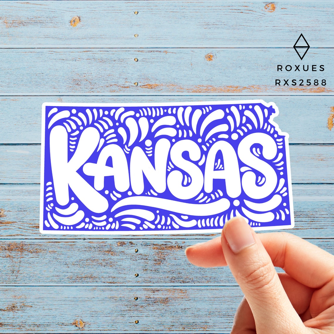 Kansas State Sticker Kansas Pride Kansas Outline Travel - Etsy