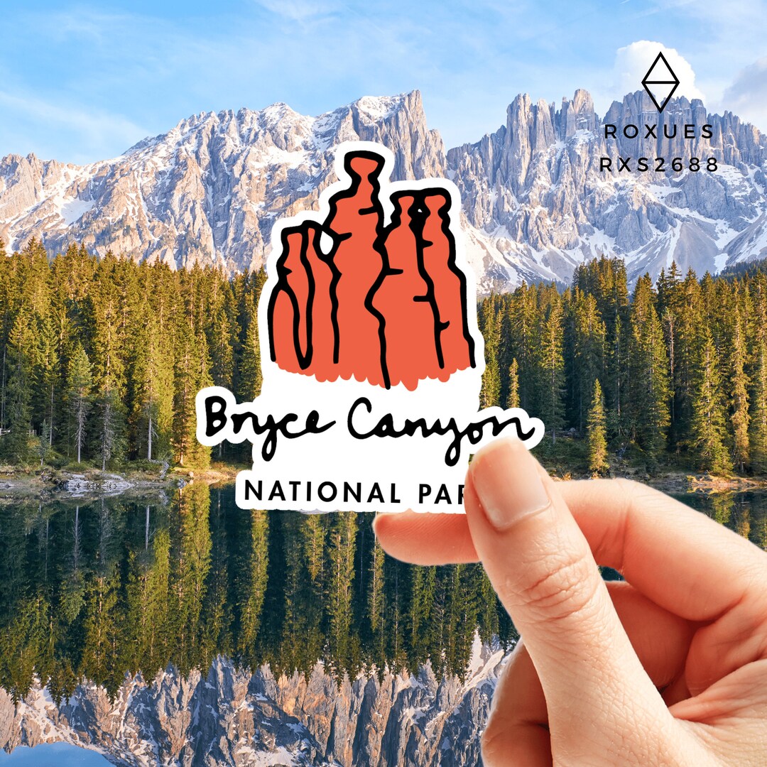 Bryce Canyon National Park VINYL STICKER, Stickers for Laptop, Laptop ...