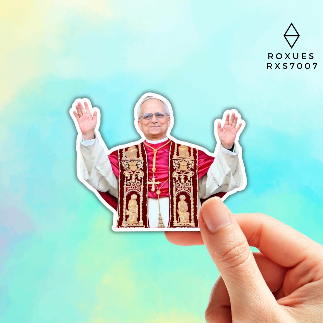 Robert Prevost Pope Leon XIV Sticker - Custom Religious Art for ...