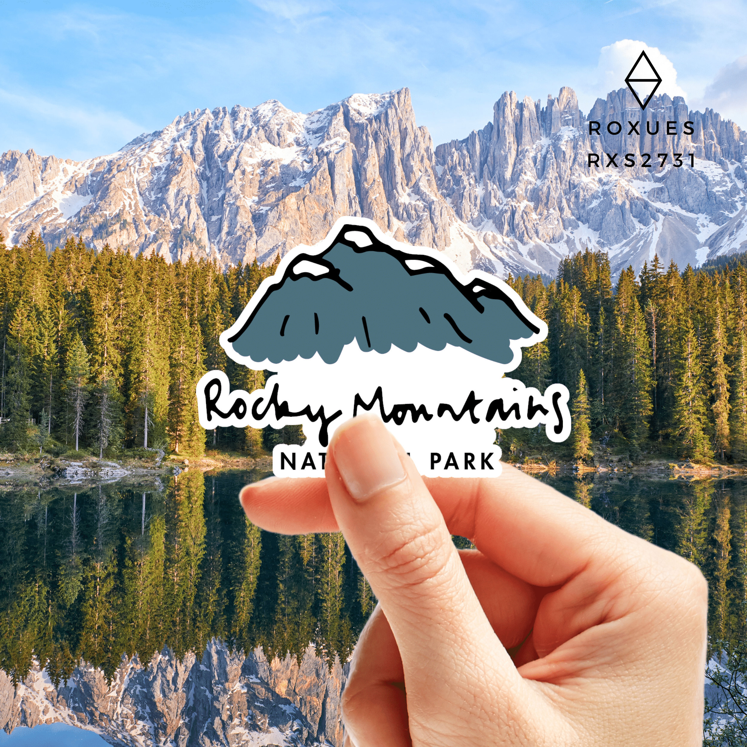 Rocky Mountains National Park VINYL STICKER, Stickers for Laptop ...