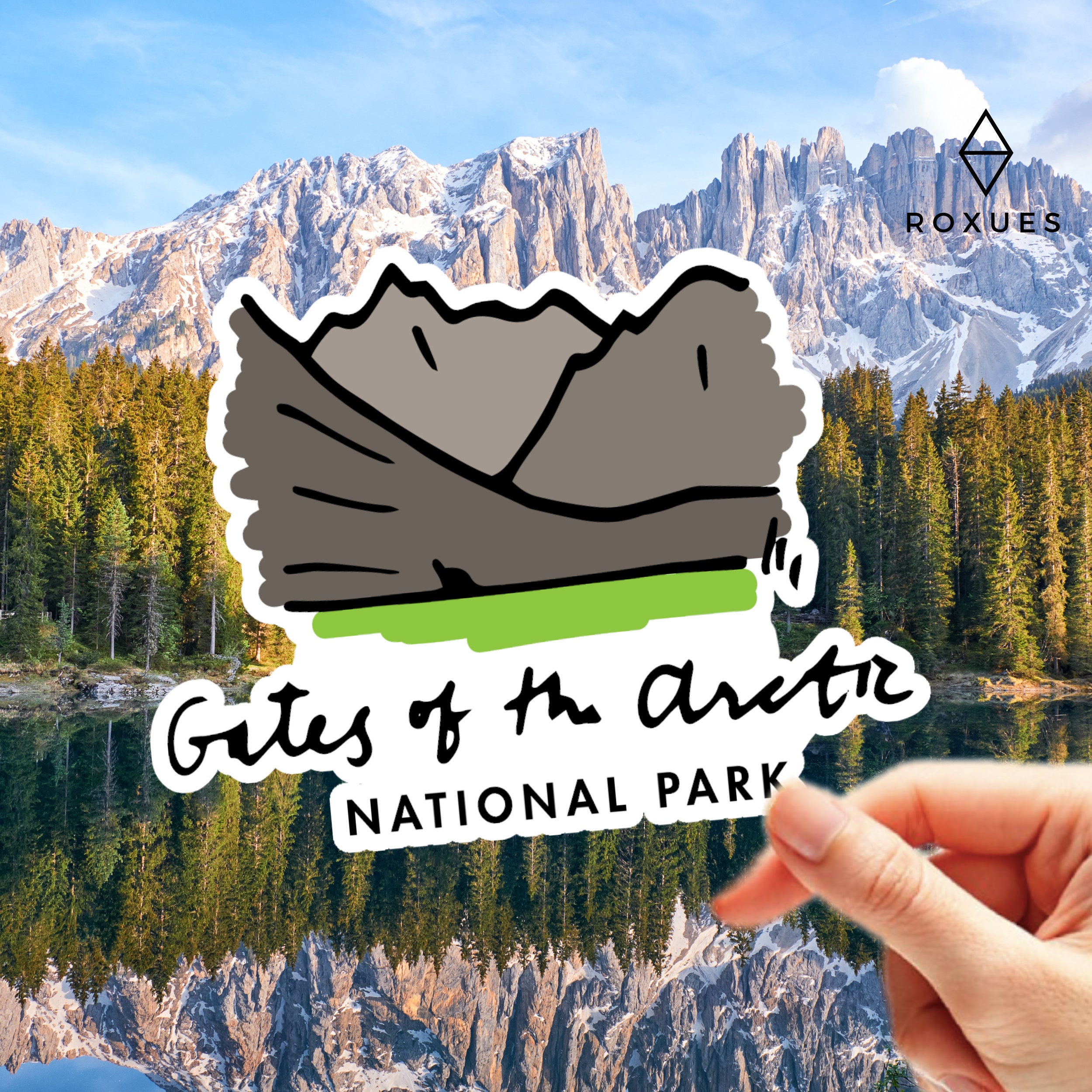 Gates of the Artic National Park VINYL STICKER, Stickers for Laptop ...