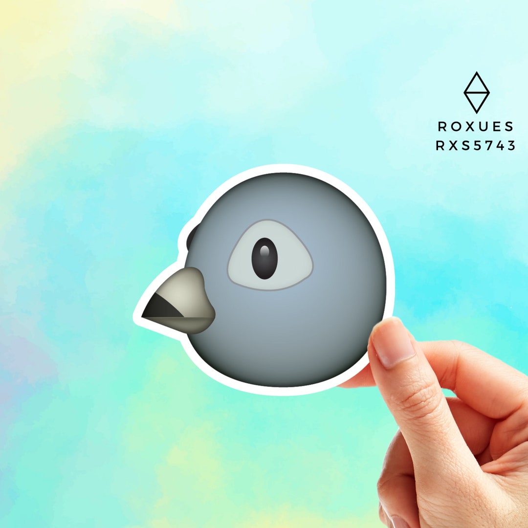 Grey Bird Emoji Sticker, Emoji Faces, Cool Stickers, Whatsapp Emojis ...