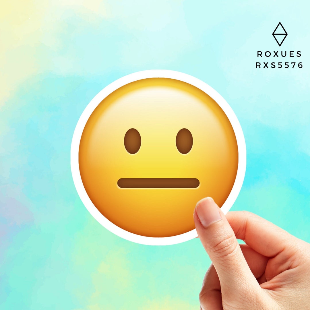 Neutral Emoji Sticker, Emoji Faces, Cool Stickers, Whatsapp Emojis ...