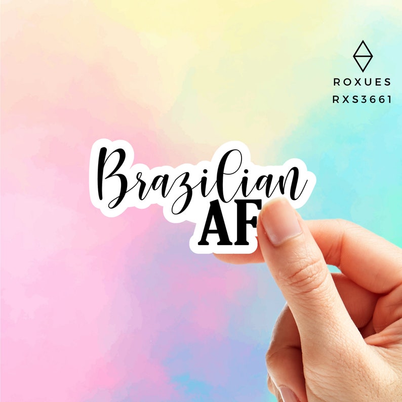 Brazilian AF Sticker Brasil Sticker Vinyl Decal Mexican | Etsy