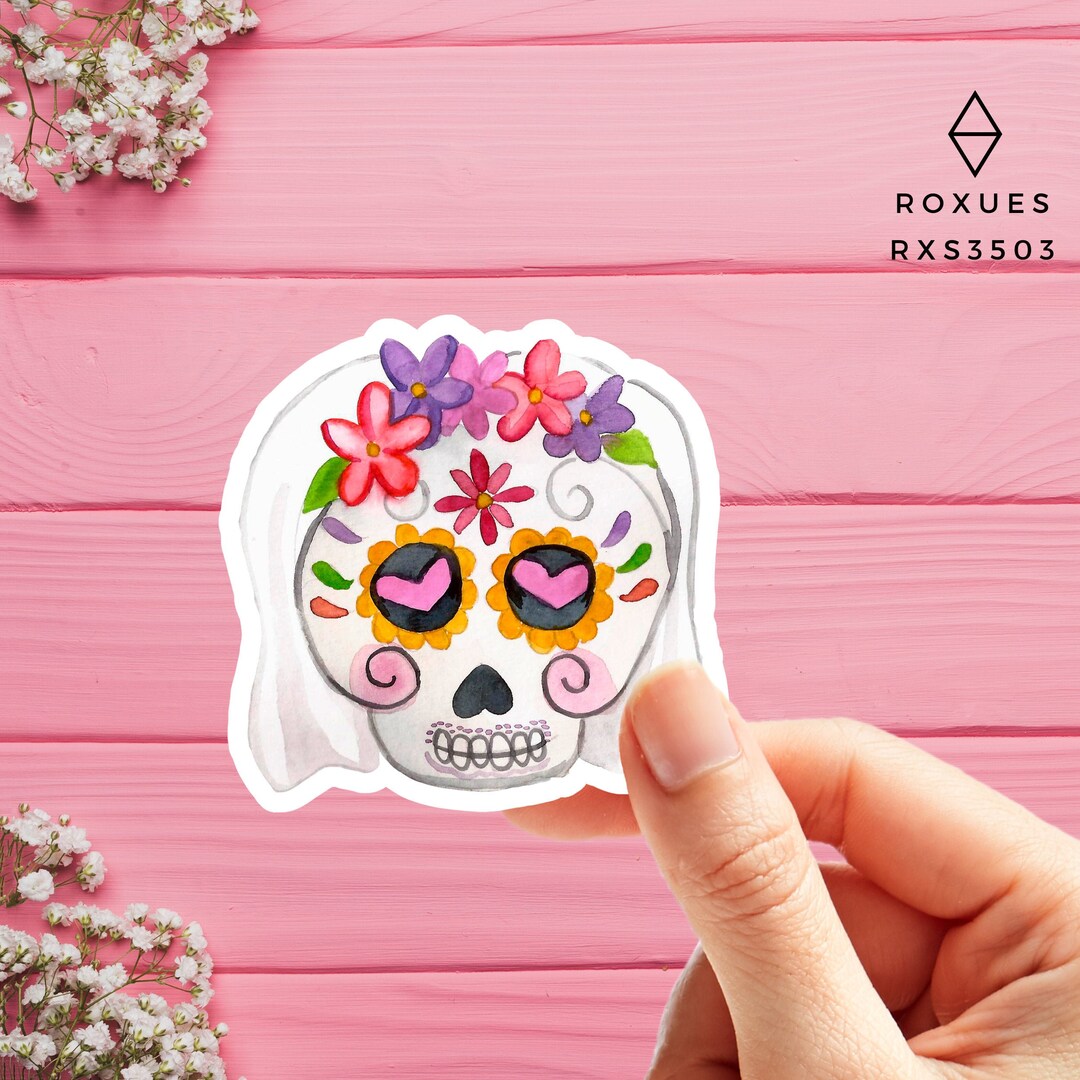 Catrina Sticker, Mexican Sticker, Day of the Dead, Catrina, Stickers ...