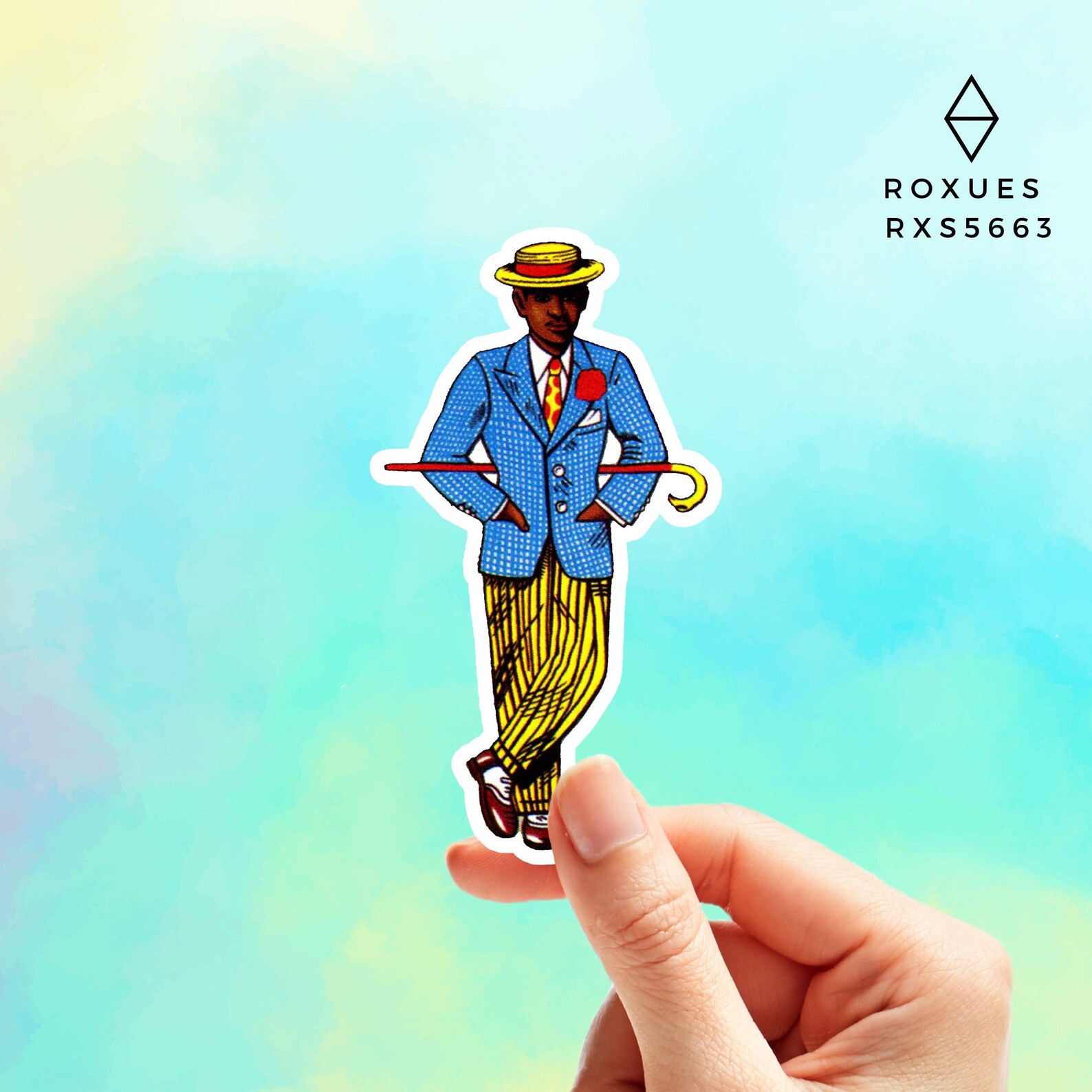 El Negrito Loteria Sticker Mexican Stickers Mexico Stickers - Etsy