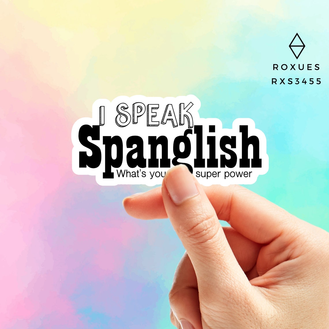 I Speak Fluent Spanglish Language Bilingual Sticker Mexican | Etsy