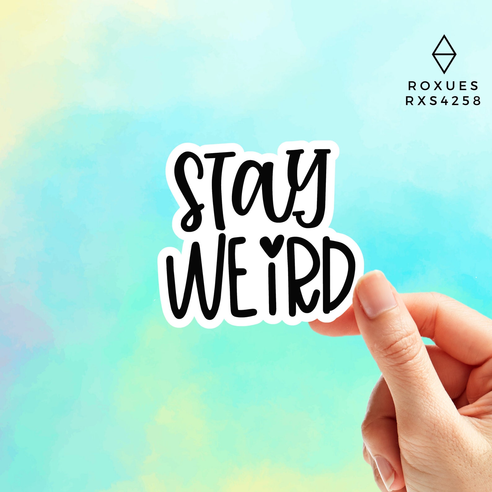 Stay Weird Sticker Quote Sticker Vinyl sticker Laptop | Etsy