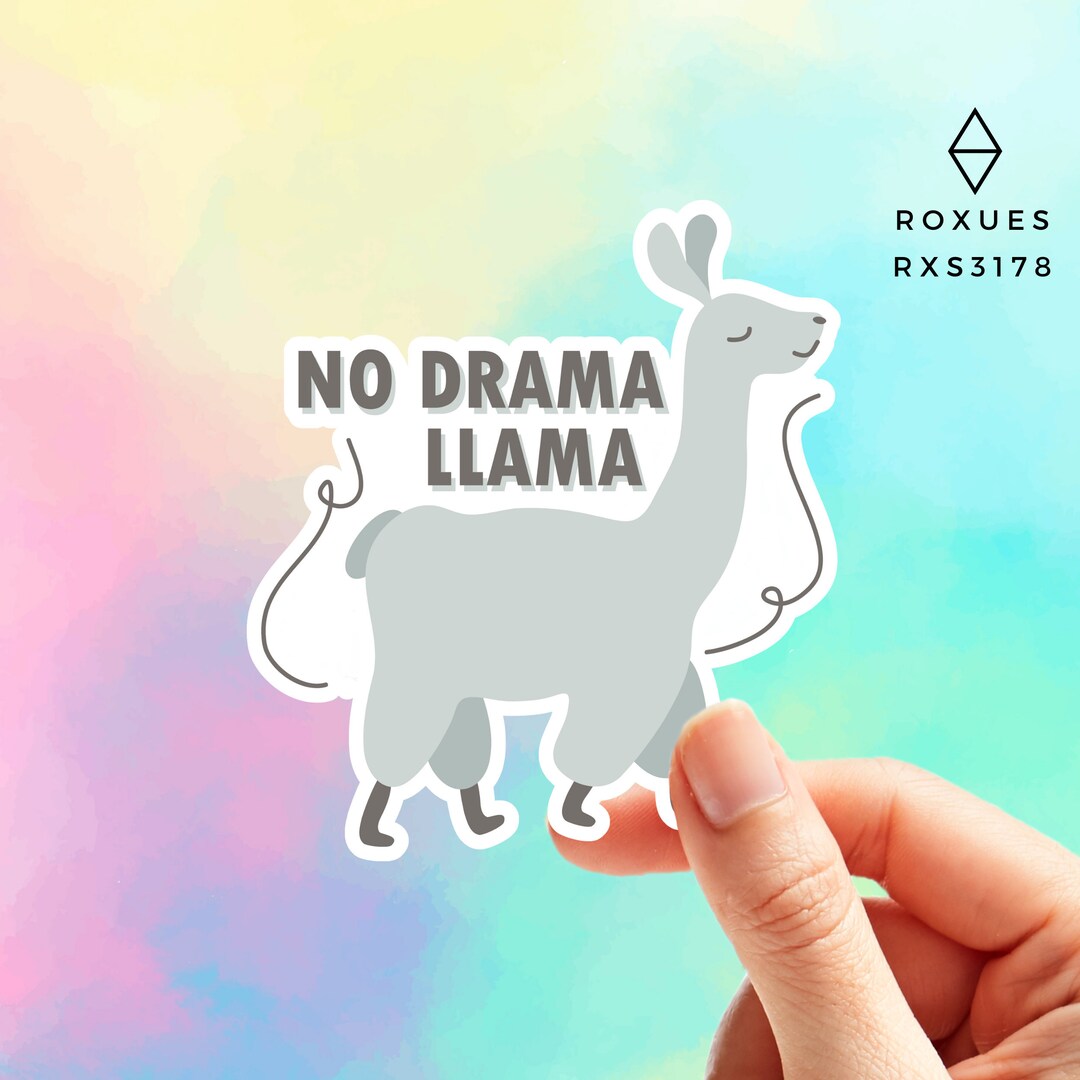 Stickers lama, Lama no Drama, No Prob Lama Sticker, Lama vinyle ...