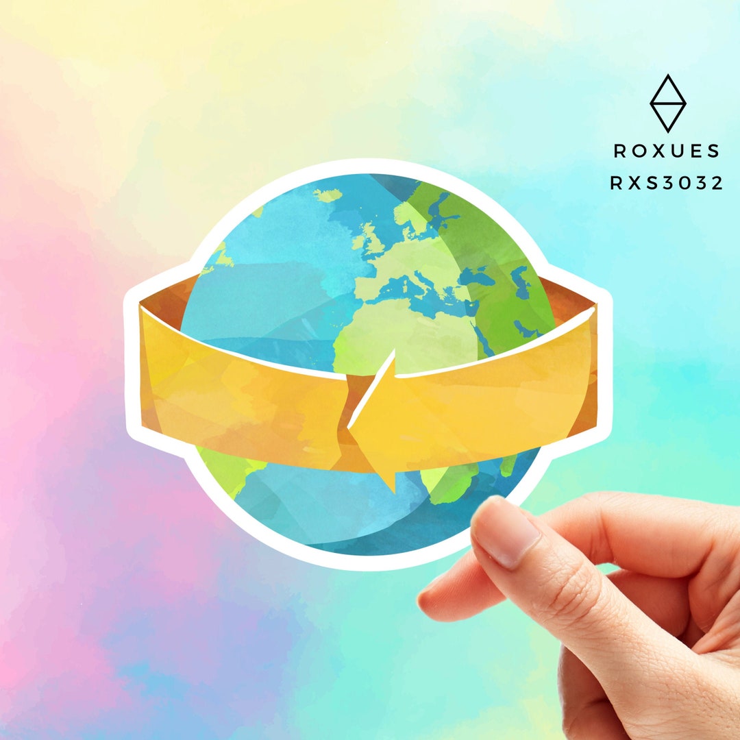 Reduce Reuse Recycle Mother Earth Environmental Sticker MacBook Decal ...