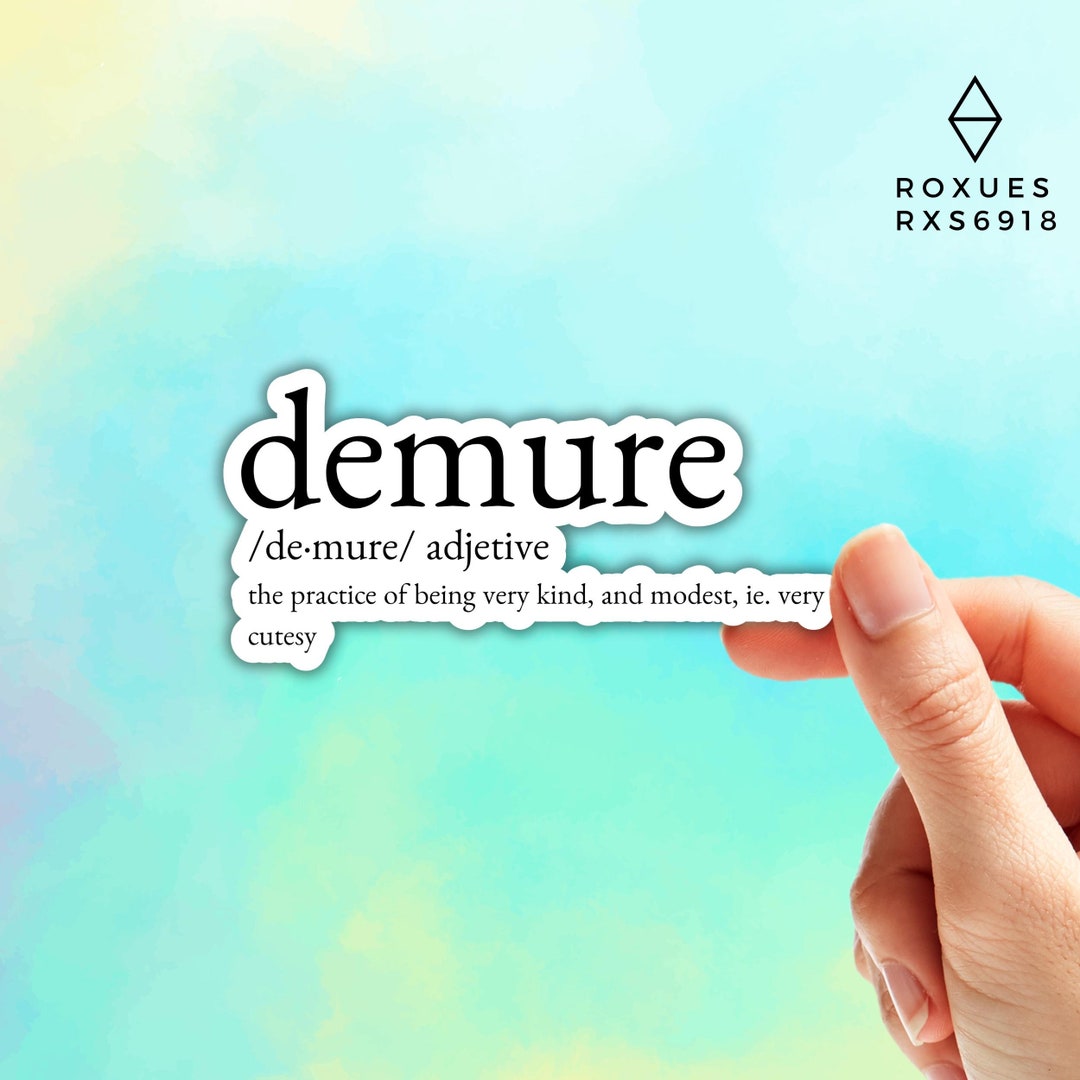 Very Demure Definition Sticker, Very Mindful Sticker, Very Cutesy ...