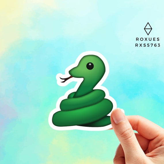 Snake Emoji Sticker Emoji Faces Cool Stickers Whatsapp | Etsy
