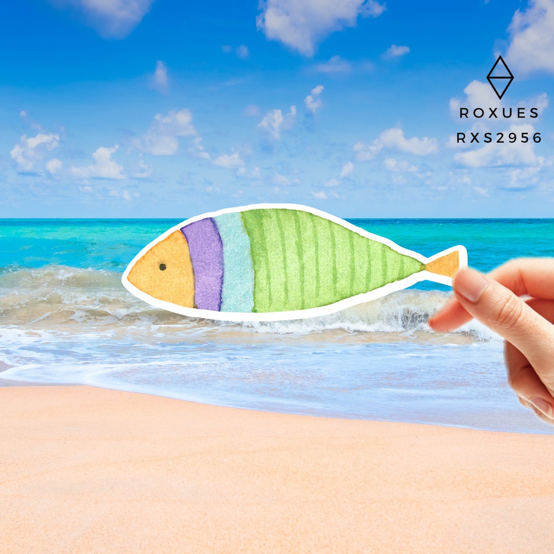 Ocean Sticker Water Bottle Sticker Laptop Sticker Beach Sticker Ocean ...