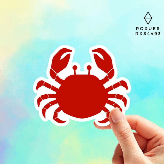Crab Sticker Ocean Sticker Water Bottle Sticker Laptop | Etsy
