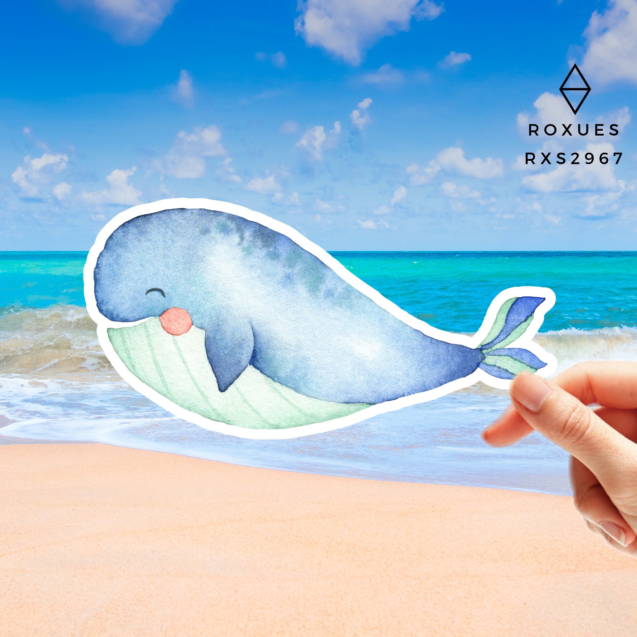 Ocean Sticker Water Bottle Sticker Laptop Sticker Beach - Etsy UK