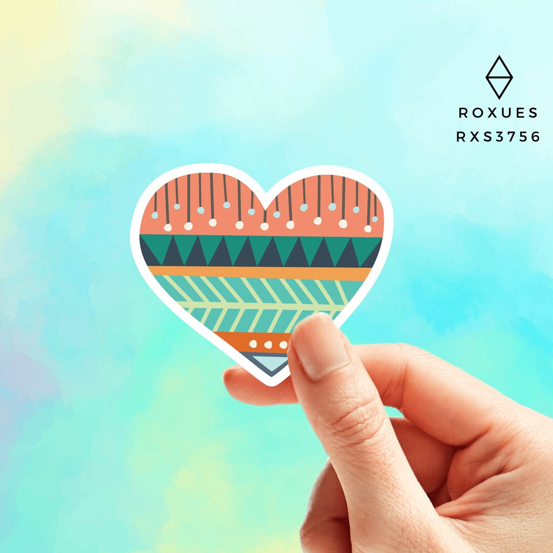 Heart Sticker Woodland Tribal Animals Animal Clipart Woodland Clipart ...