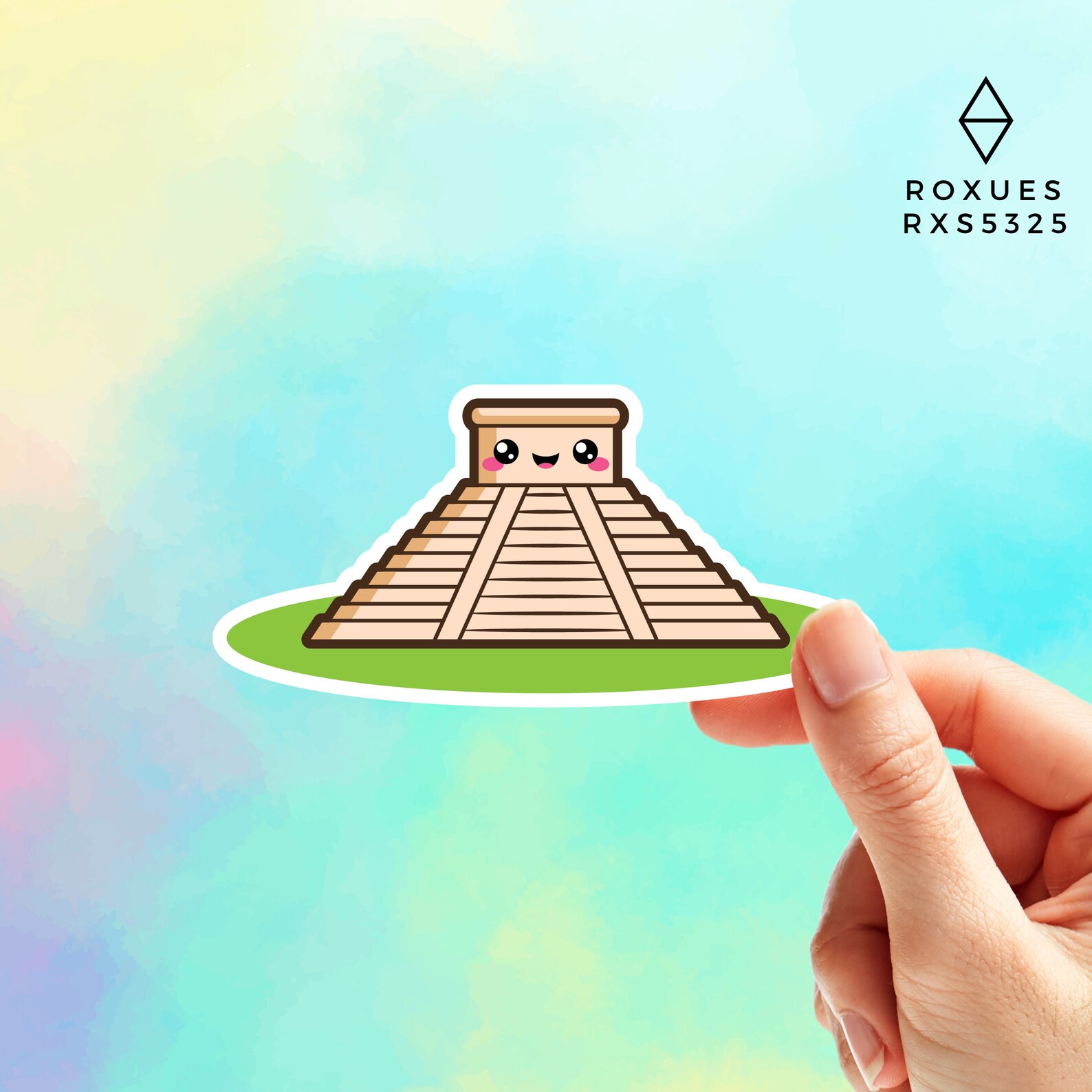 The Mayan Pyramid Chichen Itza Sticker Kawaii Sticker Kawaii - Etsy