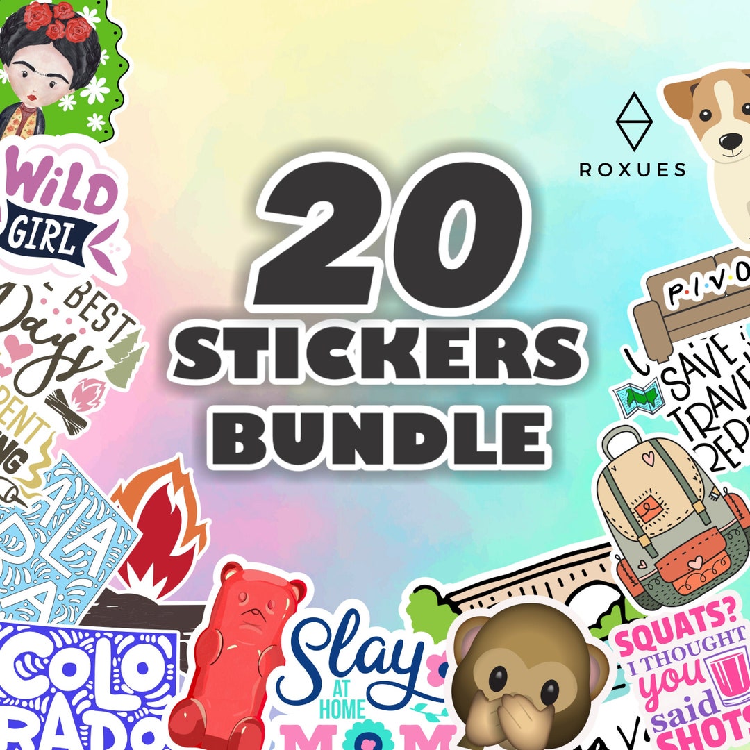 20 STICKERS BUNDLE, Stickers for Laptop, Laptop Decals, Stickers ...