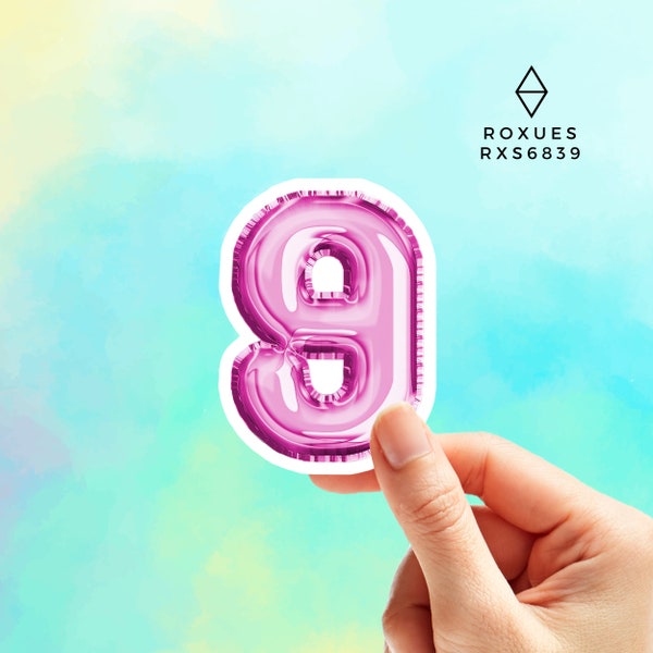 Number 9 Sticker - Etsy