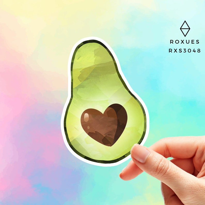 Avocado Vinyl Sticker Food Stickers Macbook Decal Macbook - Etsy