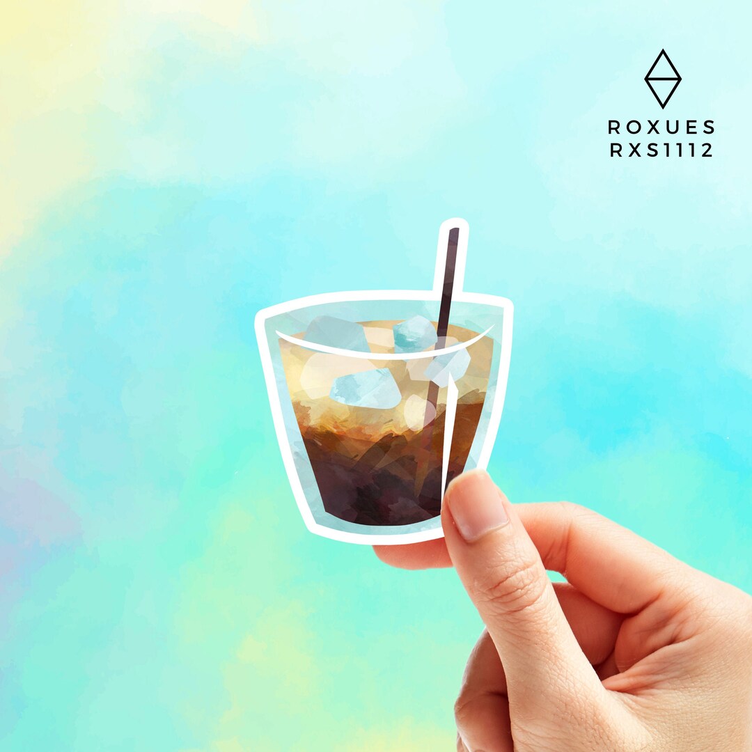 Cocktail Sticker, White Russian Sticker, Water Bottle Sticker, Whiskey ...