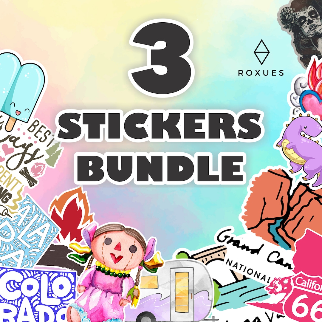 3 STICKERS BUNDLE, Stickers for Laptop, Laptop Decals, Stickers ...