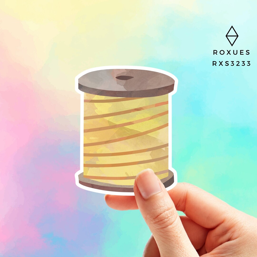 Spool Sticker Needle Sticker Sewing Craft Vinyl Decal Sewing - Etsy