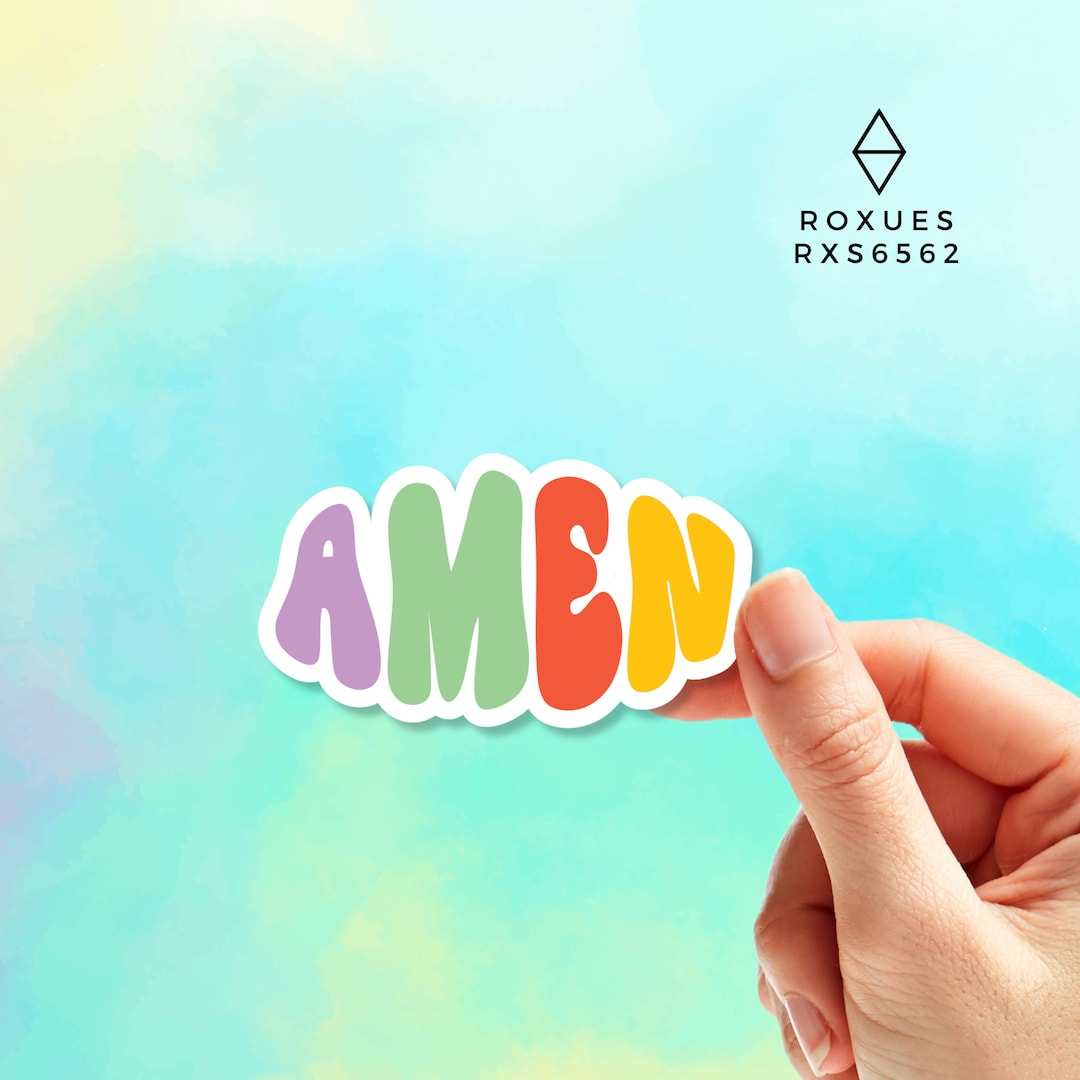 Amen Sticker Catholic Sticker Mexican Sticker Sticker - Etsy