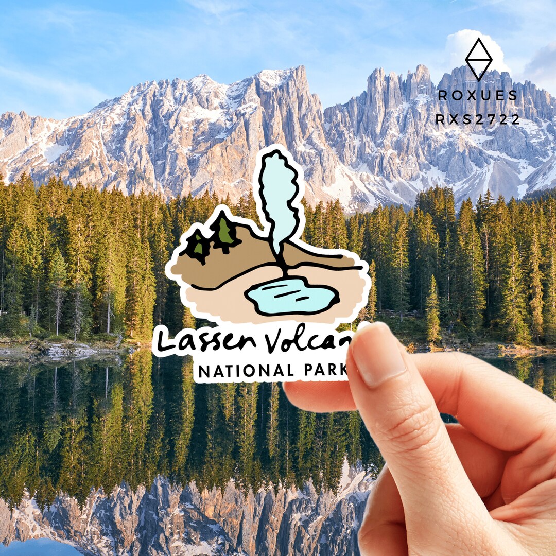 Lassen Volcanic National Park VINYL STICKER, Stickers for Laptop ...