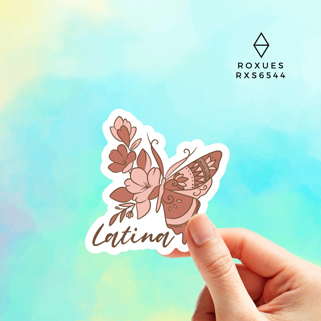 Latina Sticker, Vinyl Decal, Mexican Phrases, Butterfly Sticker ...